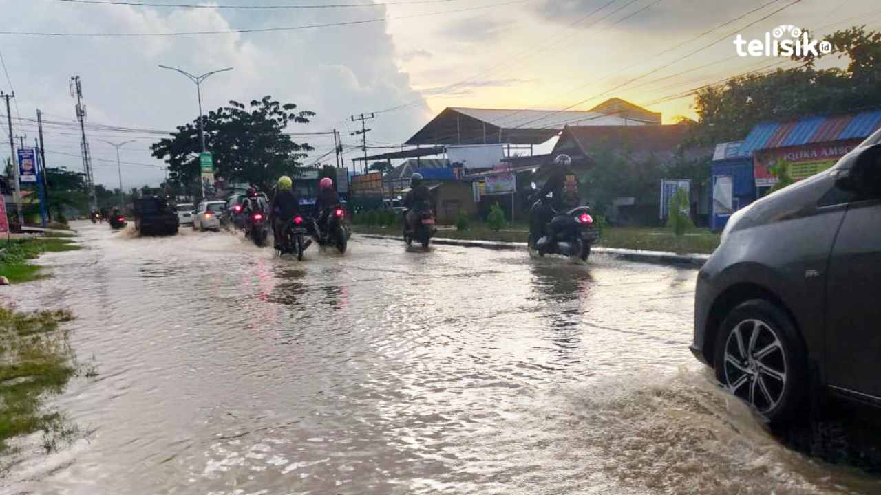 Sejumlah Jalan di Kota Kendari Kembali Direndam Banjir - telisik.id
