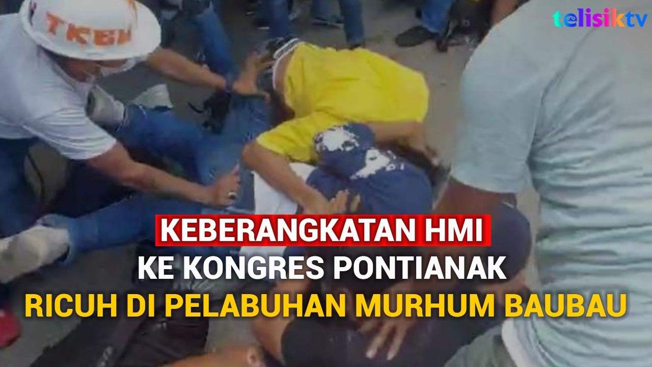 Video: Keberangkatan HMI ke Kongres Pontianak Ricuh di Pelabuhan Murhum Baubau - telisik.id