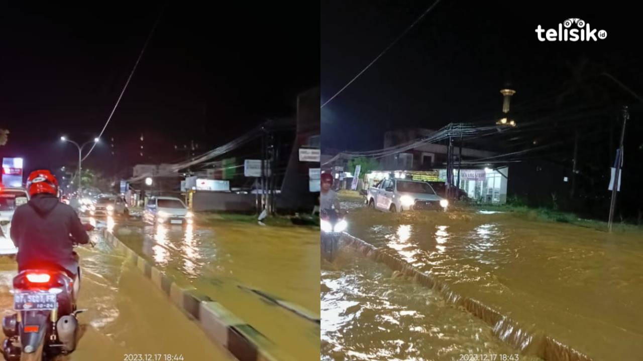 Sejumlah Jalan di Kota Kendari Kembali Banjir Akibat Hujan - telisik.id