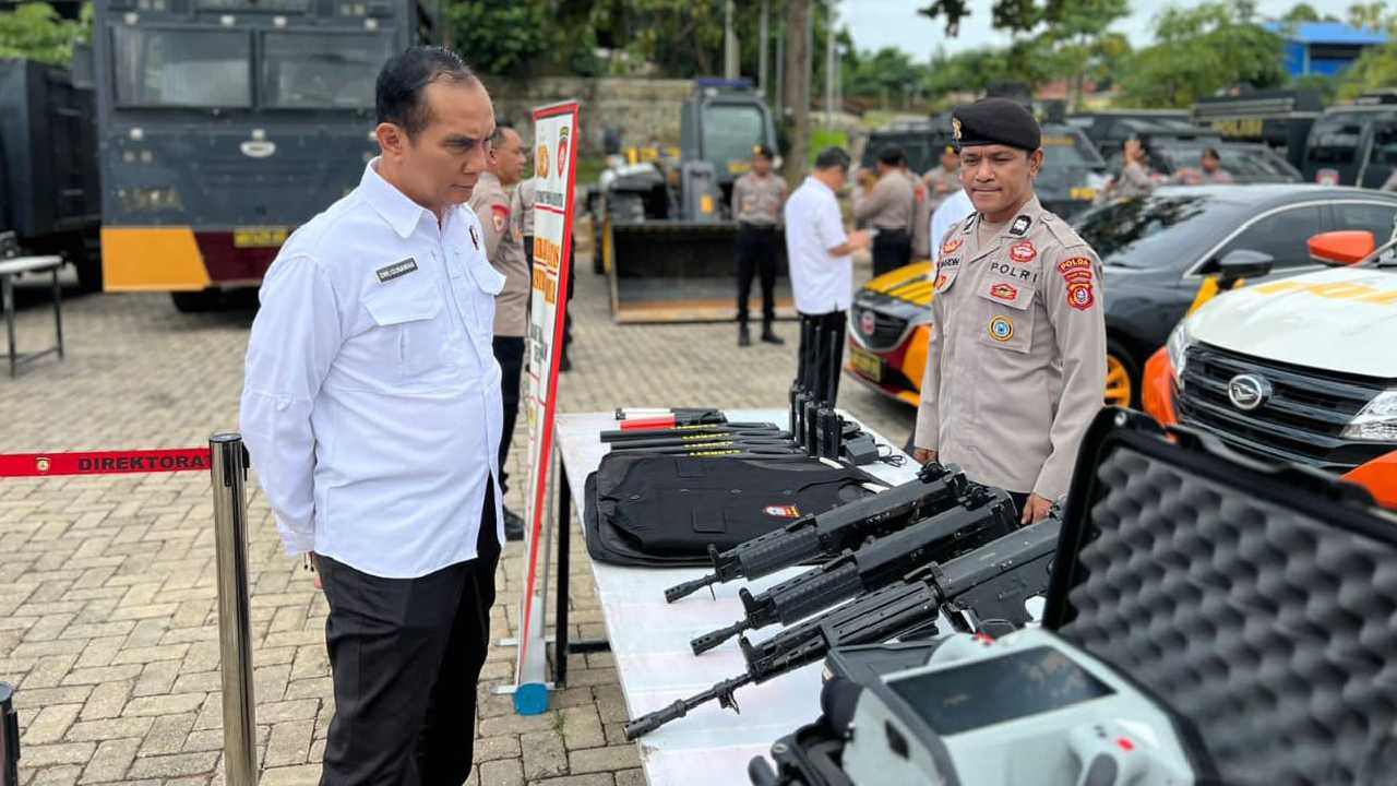 Ini Kendaraan dan Alat Khusus Polda Sulawesi Tenggara untuk Pengamanan Pemilu 2024 - telisik.id