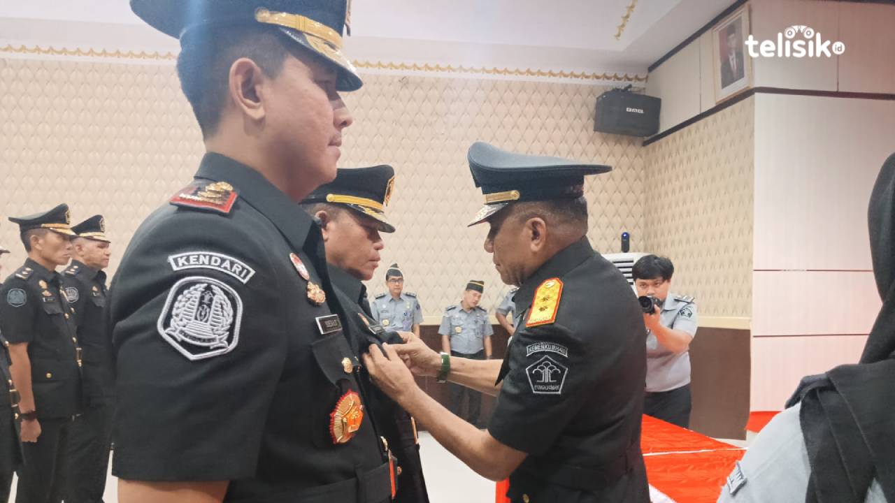 Kakanwil Kemenkumham Sulawesi Tenggara Lantik Sejumlah Pejabat Manajerial - telisik.id