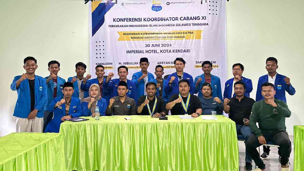 Awaludin dan Sulpi Dewi Andhani Didaulat jadi Pimpinan PMII XI Sulawesi Tenggara - telisik.id