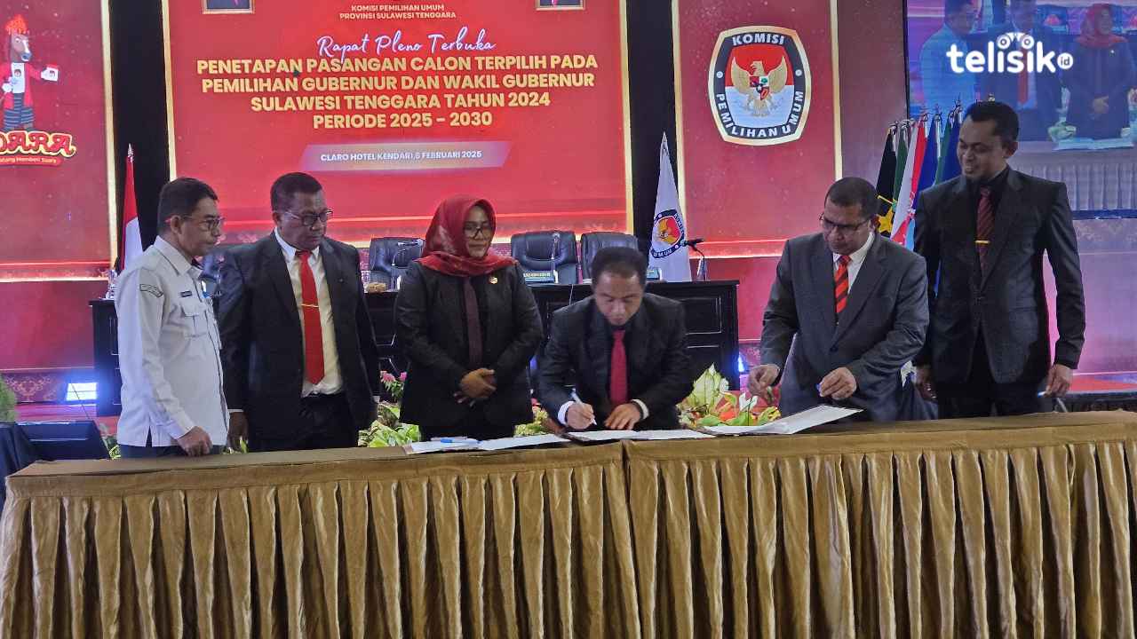 KPU Sultra Resmi Tetapkan Pasangan Terpilih Gubernur dan Wakil Gubernur Periode 2025-2030 ...