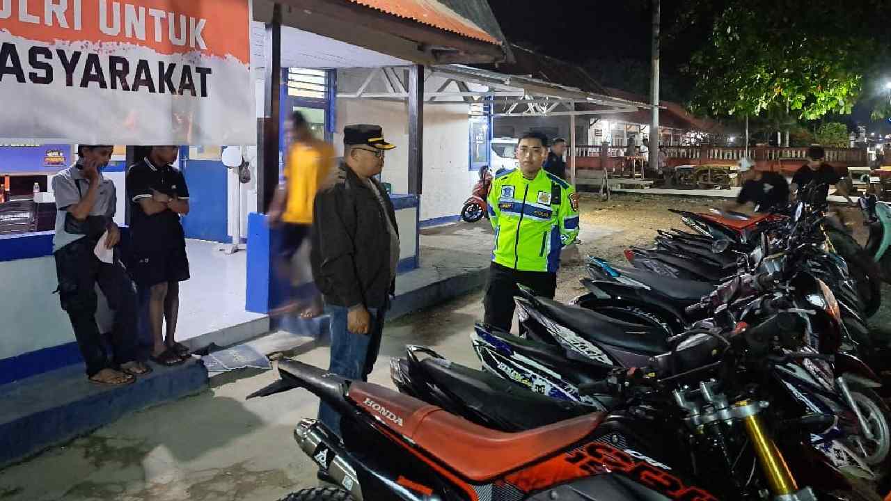 Ngegas Knalpot Brong Malam Hari, Puluhan Sepeda Motor Terjaring di Buton Tengah - telisik.id