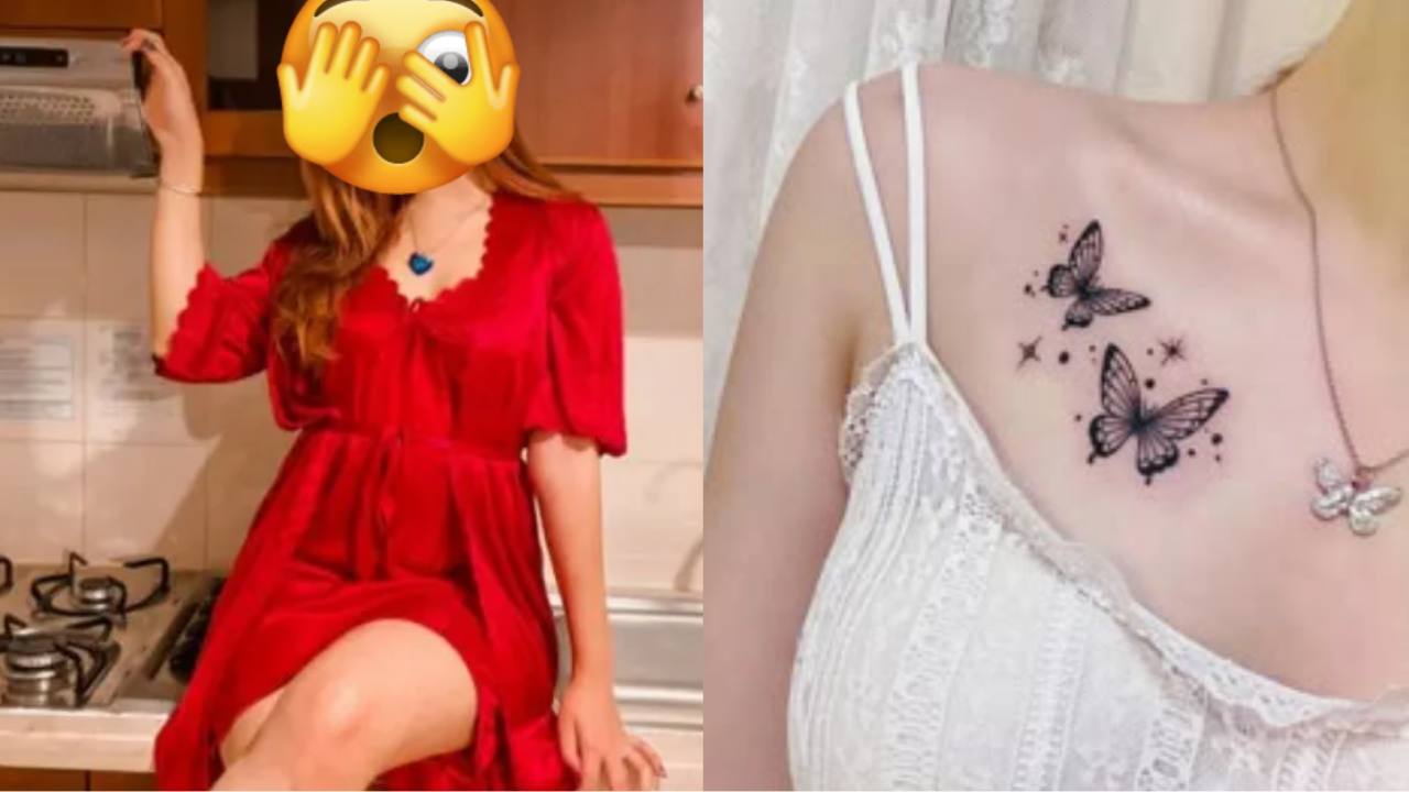 Viral, Link Video Syur 6 Menit 50 Detik Artis Inisial RP Tato Kupu-Kupu dengan Lingerie Merah ...